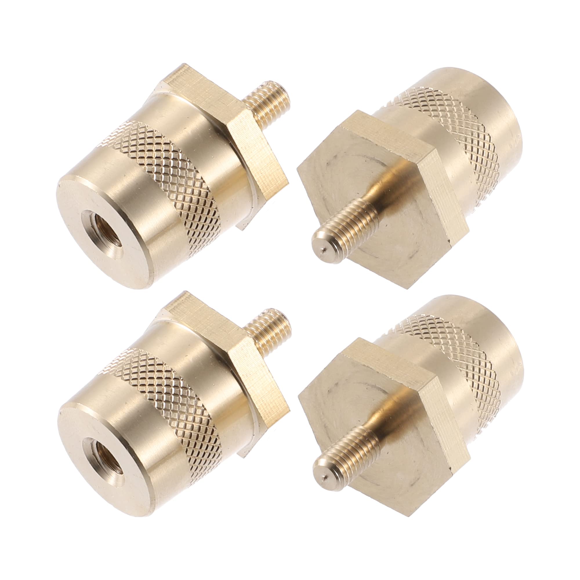 Amazon.com: X AUTOHAUX 2 Pair M5 Battery Terminal Connector Brass Tone ...
