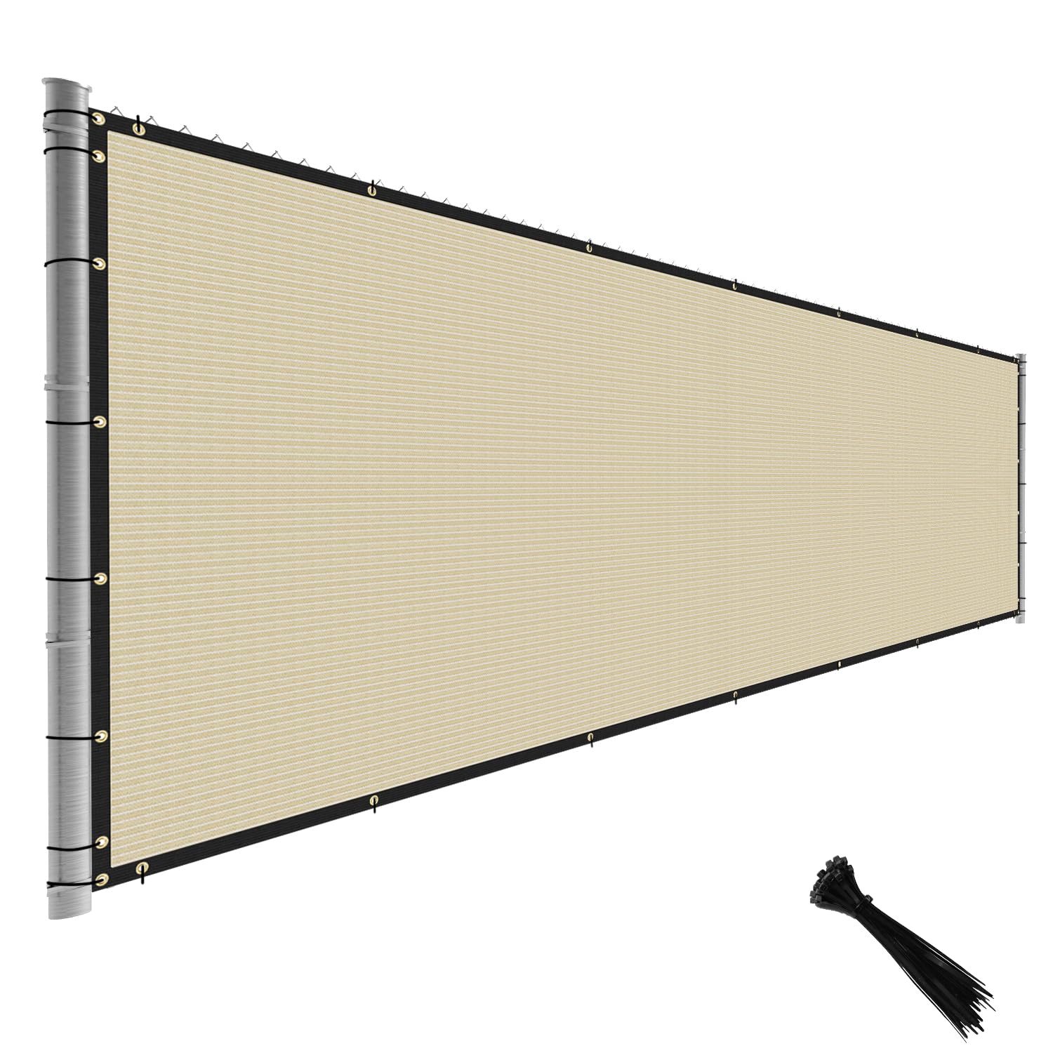 Snapklik.com : TANG Fence Privacy Screen Beige 8 Feet X 50 Feet Outdoor ...