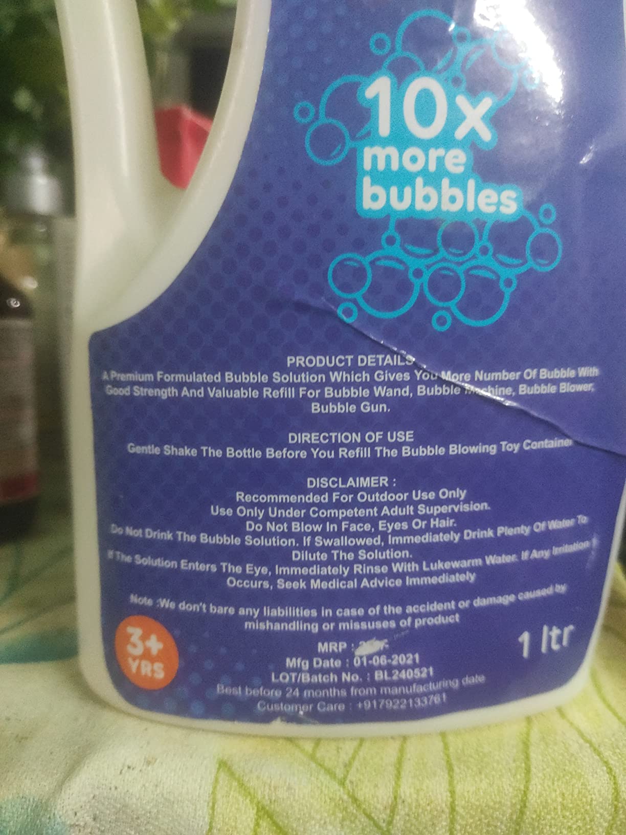 Buy Magicwand® Bubble Gun Refill Liquid (500 ml)【Please Do Not Add ...