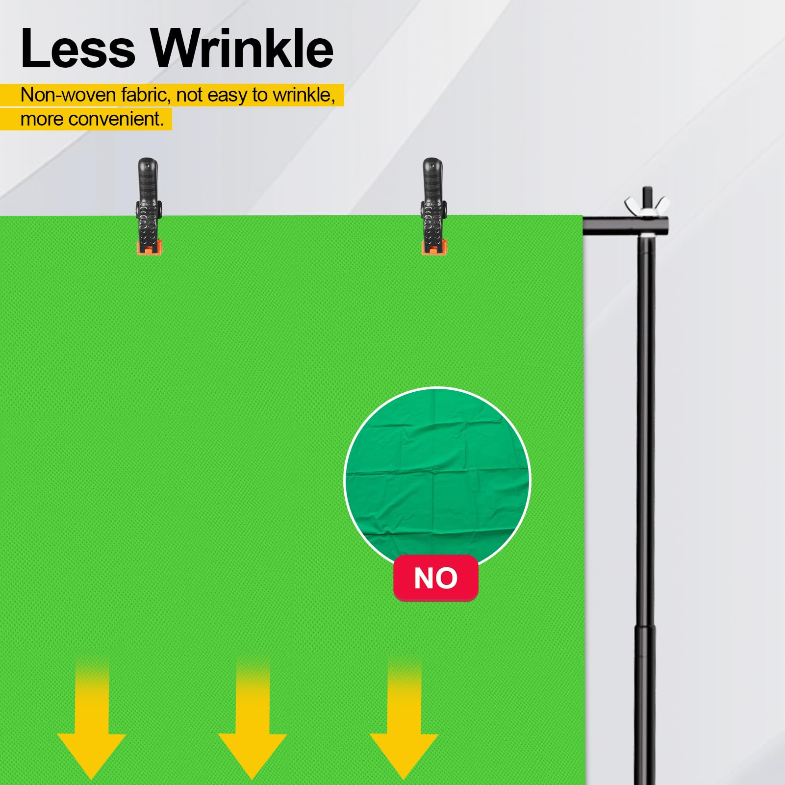 Snapklik.com : EMART 5x65ft Green Screen Backdrop, Non-Woven Fabric ...