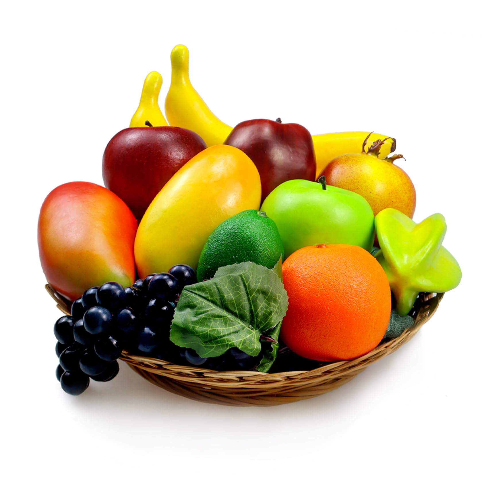 Amazon.com: 12 Pcs Artificial Fruits, Fake Fruit Decoration Realistic ...
