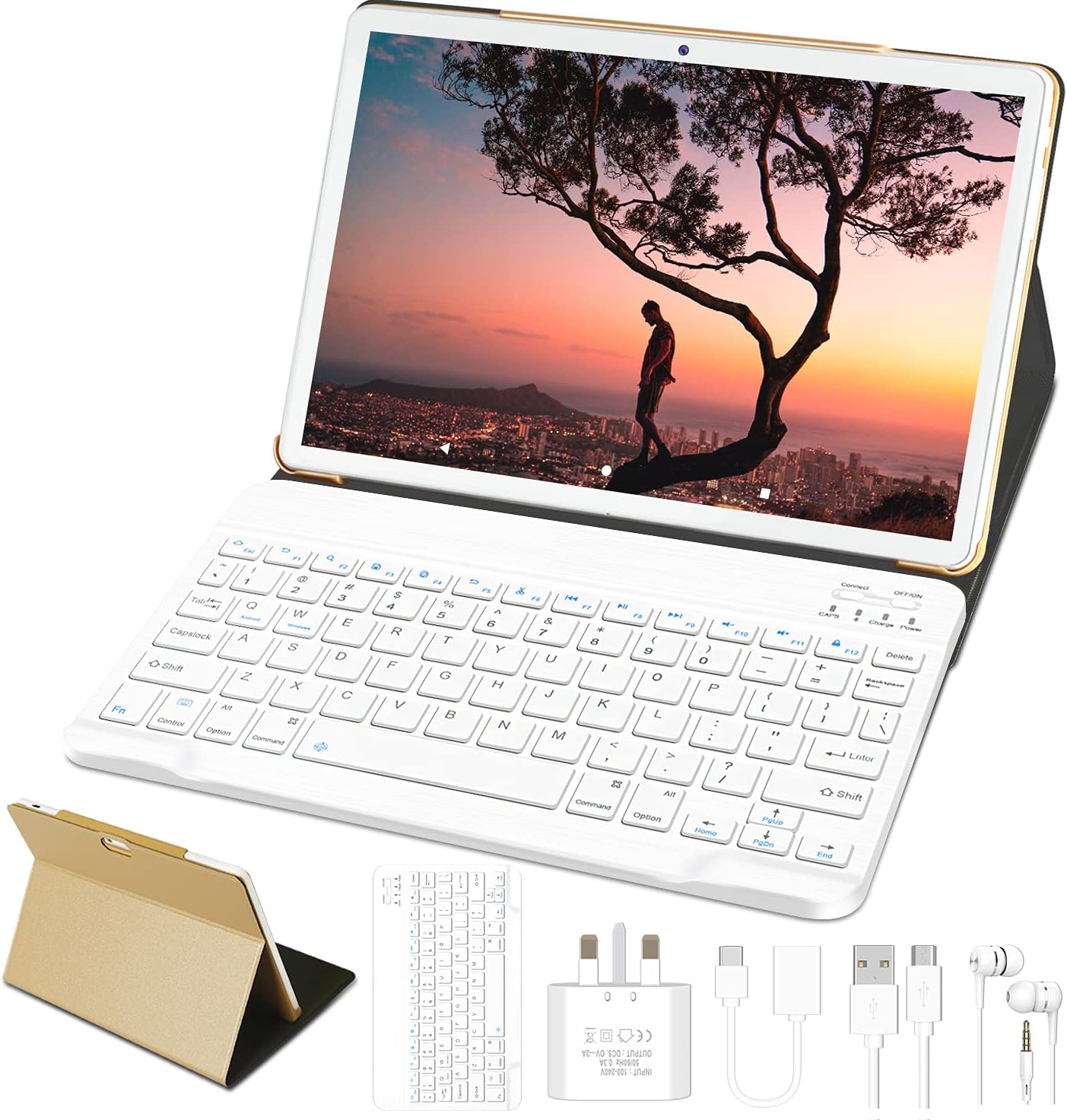 GOODTEL 10'' Tablet WiFi + Dual SIM Lte, 4GB RAM + 64GB ROM + TF/SD ...