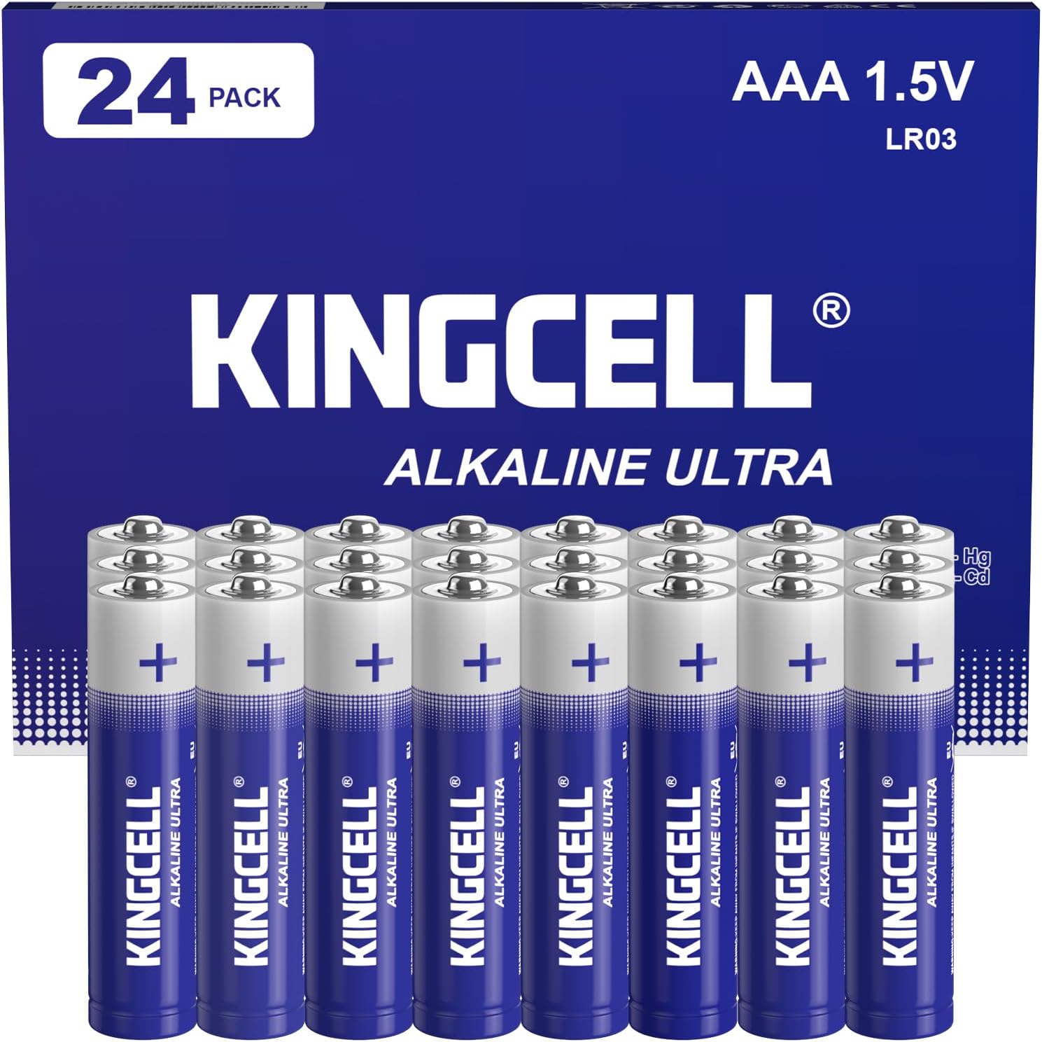 Amazon.com: KINGCELL AAA Batteries 24 Pack,Alkaline Triple AAA ...