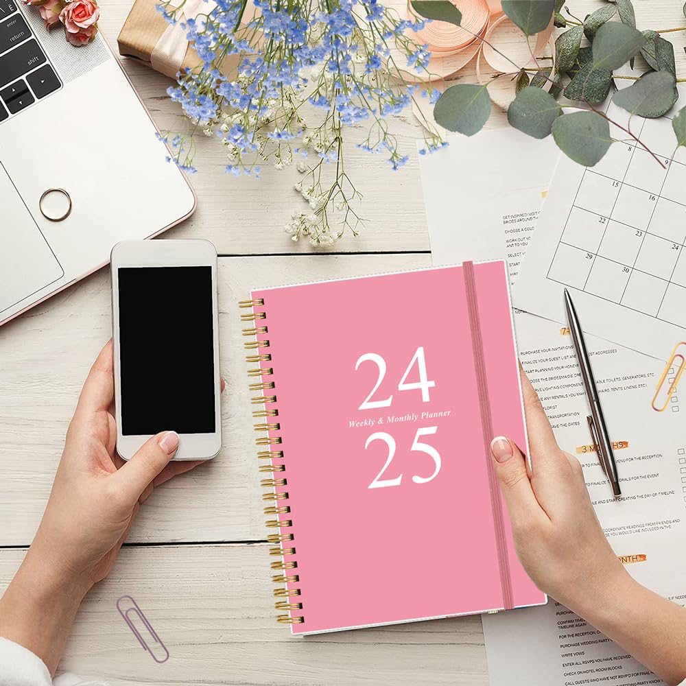 Snapklik.com : 2024-2025 Planner - Weekly & Monthly Planner Spiral ...