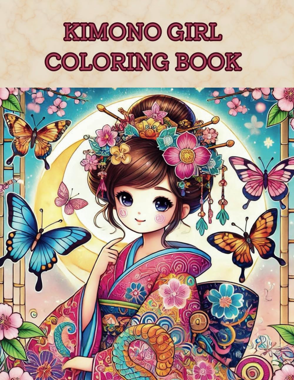KIMONO GIRL COLORING BOOK: 着物ガールぬり絵 | YOSHIHIKO MURAKAMI |本 | 通販 | Amazon