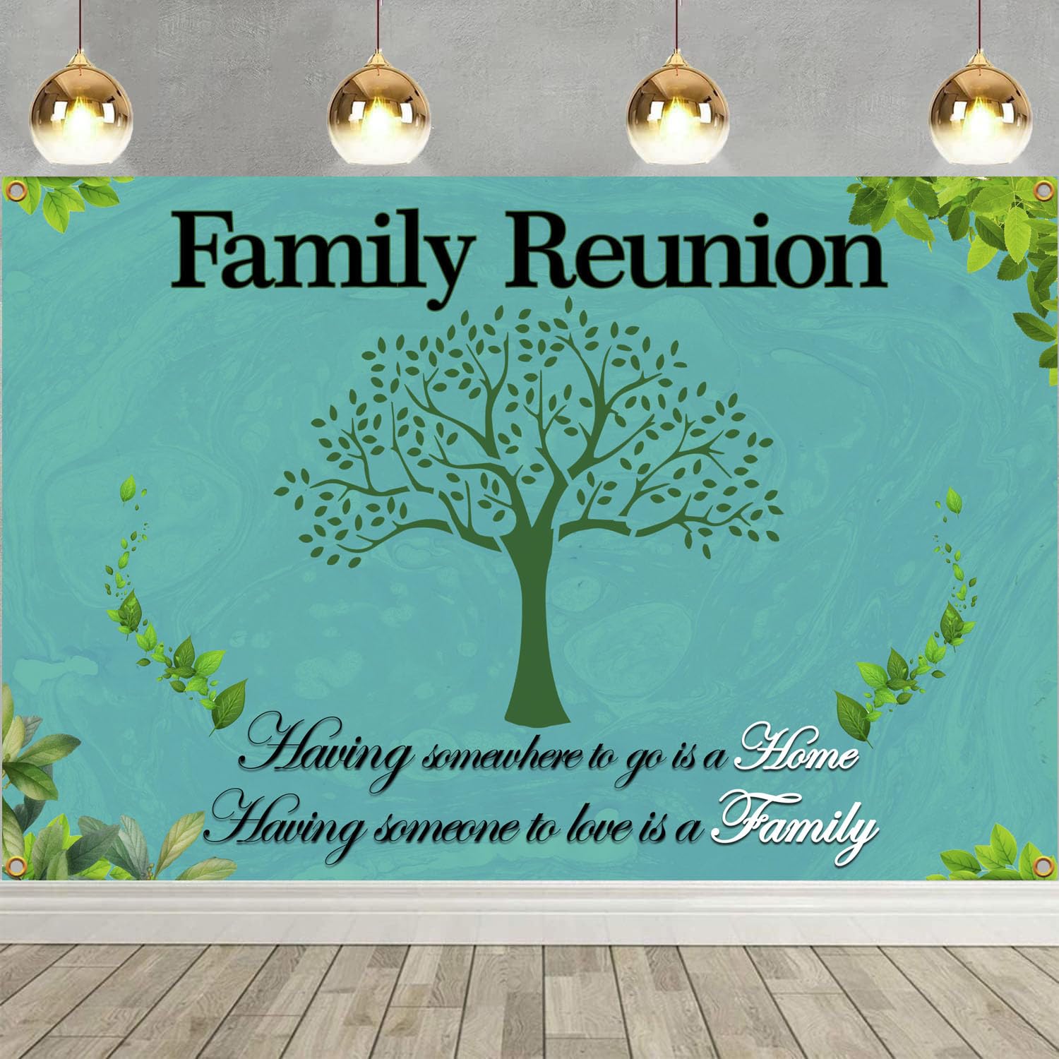Amazon.com: Family Reunion 6 X 4 Ft Backdrop We are Family Banner ...