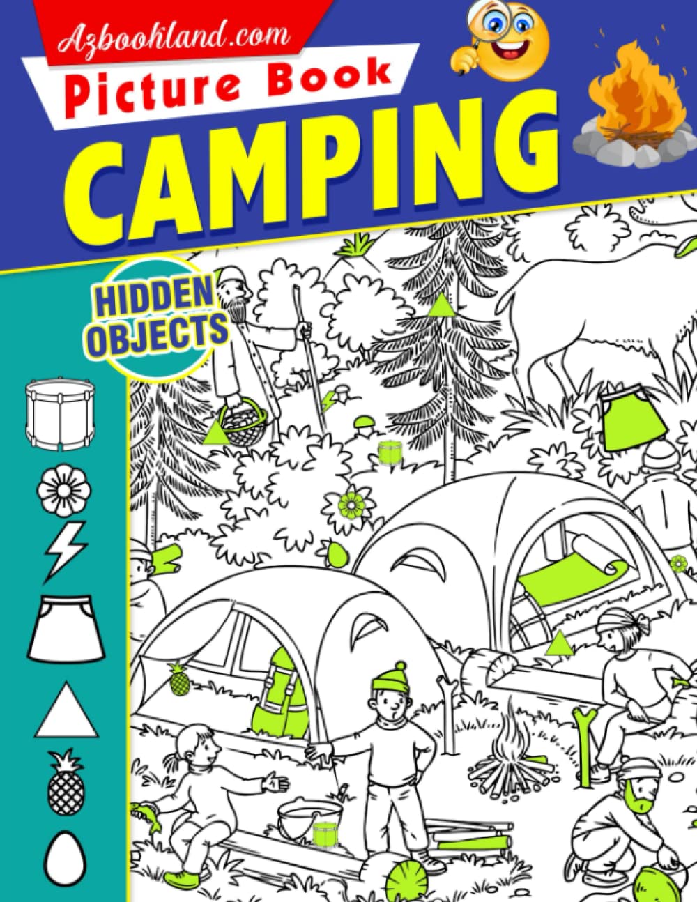 Camping Hidden Objects Picture Book: Challenge Activities Game Book to ...