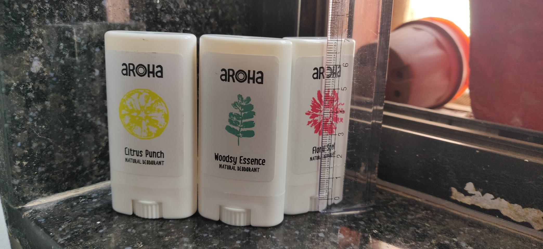 Buy Aroha Natural Deodorant Aluminium and Alcohol free | 24 hour body odour protection Pocket ...