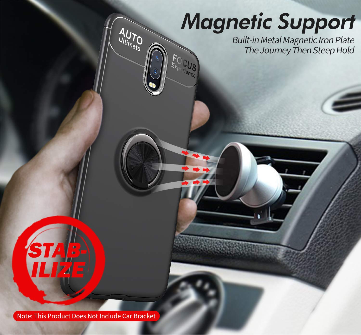 Snapklik.com : iCoverCase For OnePlus 8 Pro Case, Rotatable Matal Ring ...