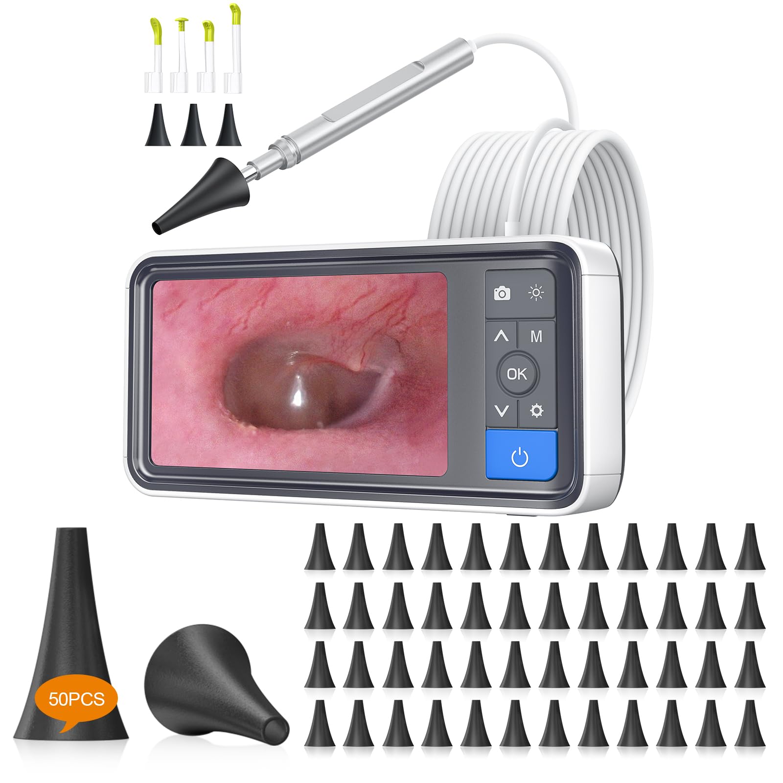 Amazon.com: ScopeAround Otoscope Ear Camera with 4.5" IPS Screen & Ear ...