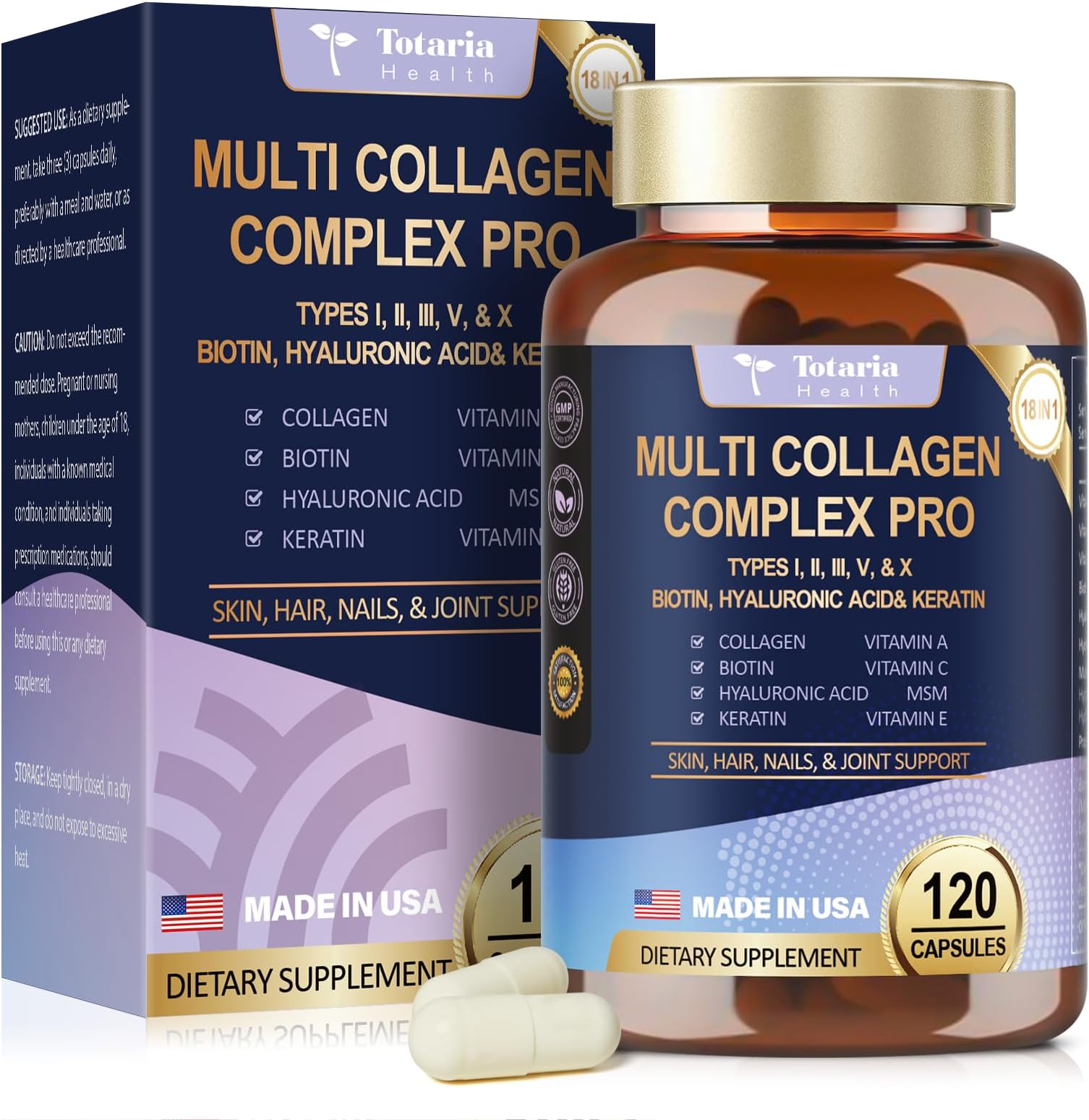 Amazon.com: GriMed Organic Collagen 6,419 mg with Hyaluronic Acid ...