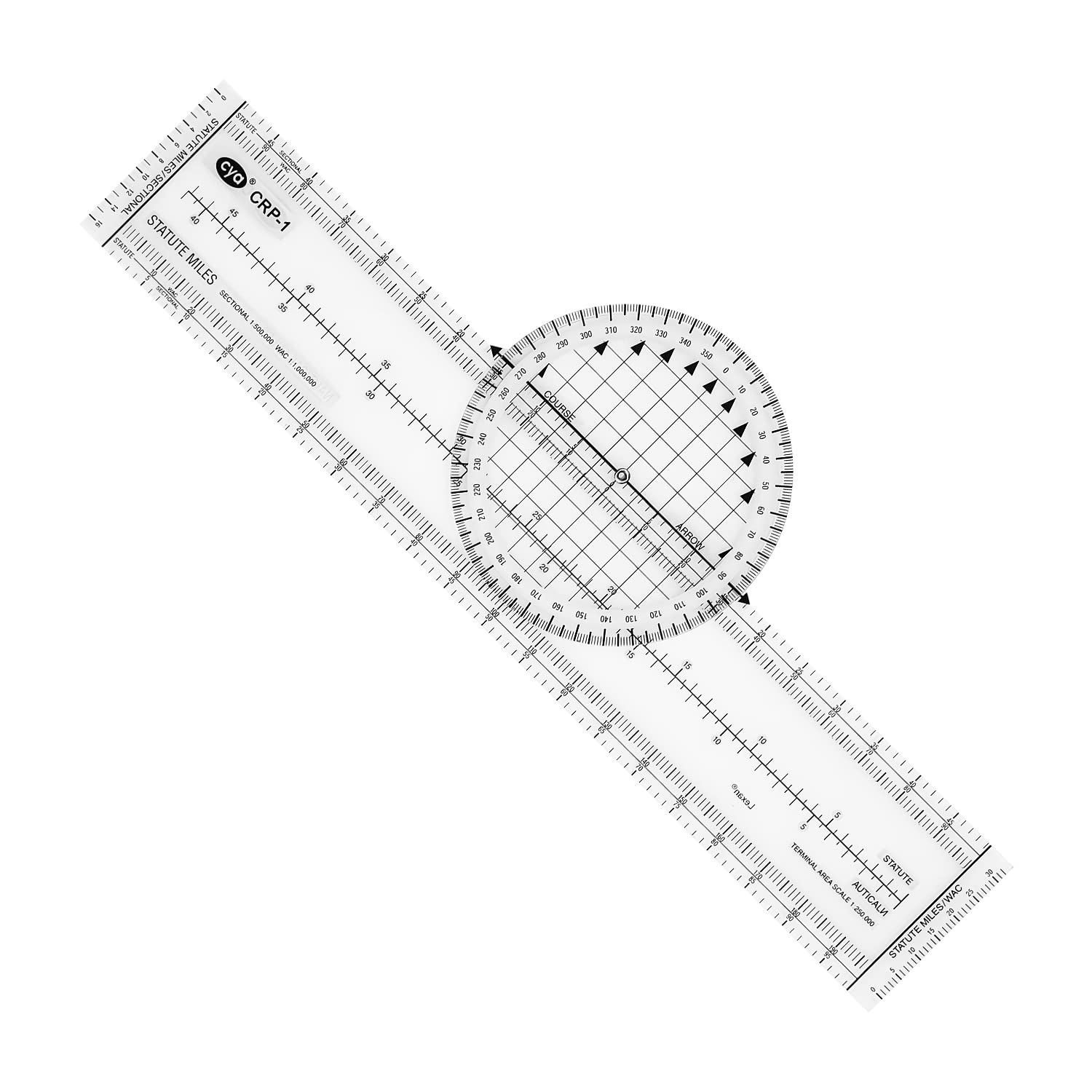 Amazon.com : CYA Rotating Plotter Aviation, Flight Azimuth Plotter for ...