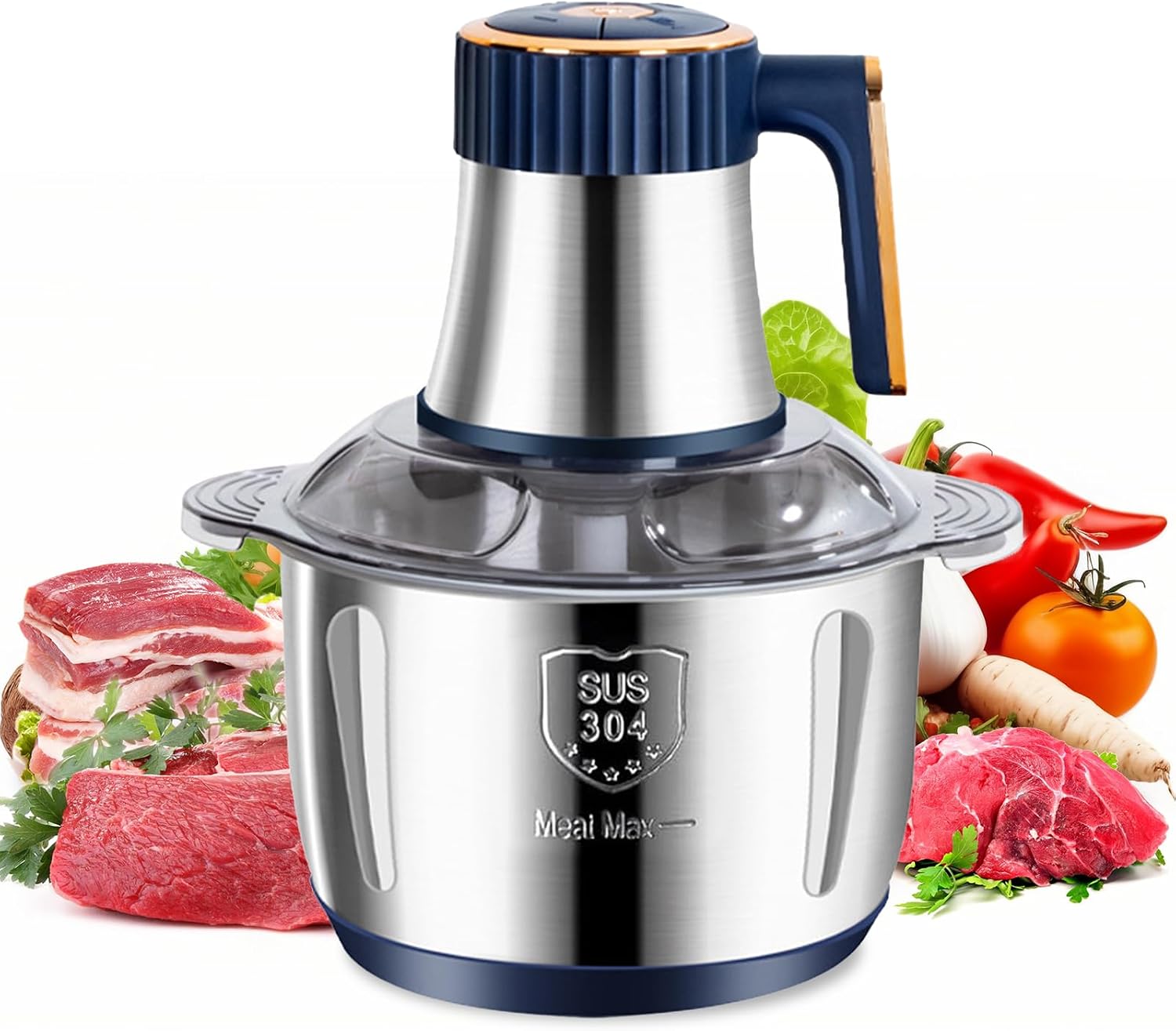 Amazon.de: 5L Electric Meat Grinders, 5 Speed 500W Food Crusher ...