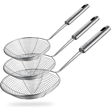 Amazon.com: Hiware Extra Large Spider Strainer Skimmer Spoon for Frying ...
