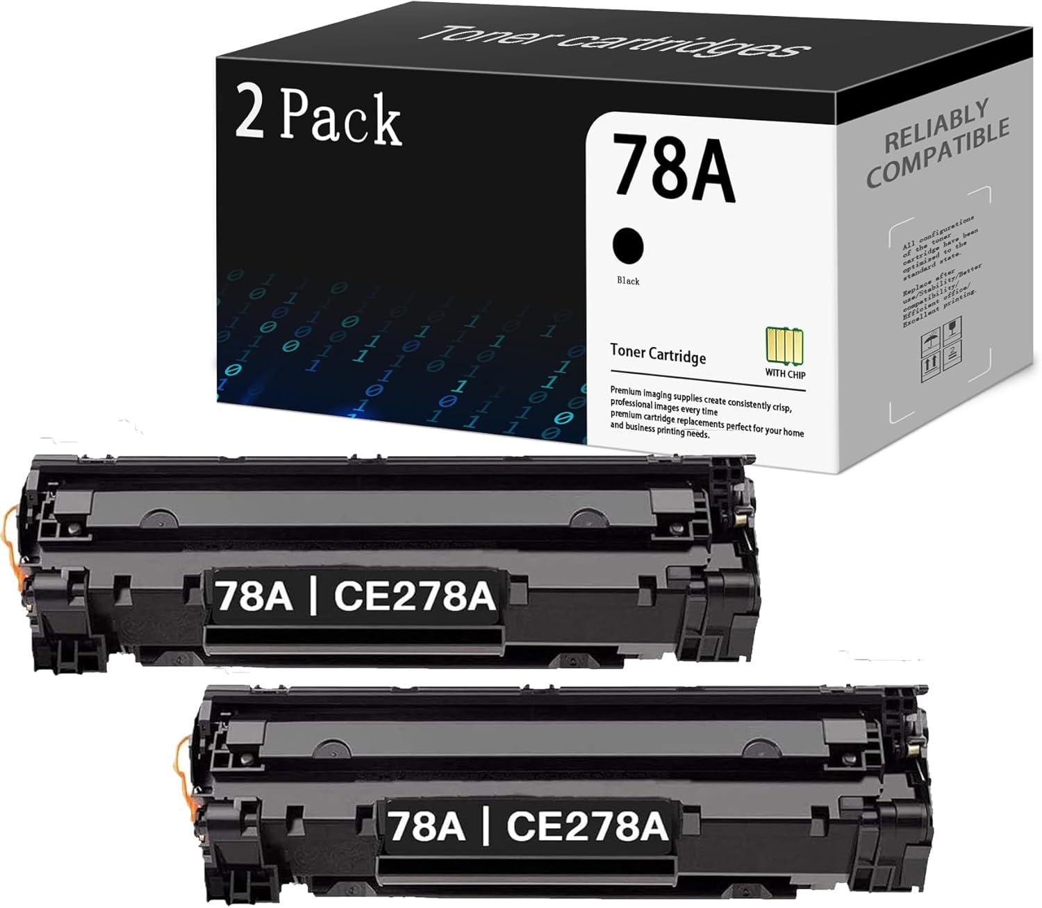 Amazon.com: CE278A 78A Black Toner Cartridge Replacement for HP 78A ...