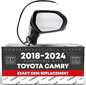 Amazon.com: Driver Side Mirror - Compatible with 2018-2024 Toyota Camry ...