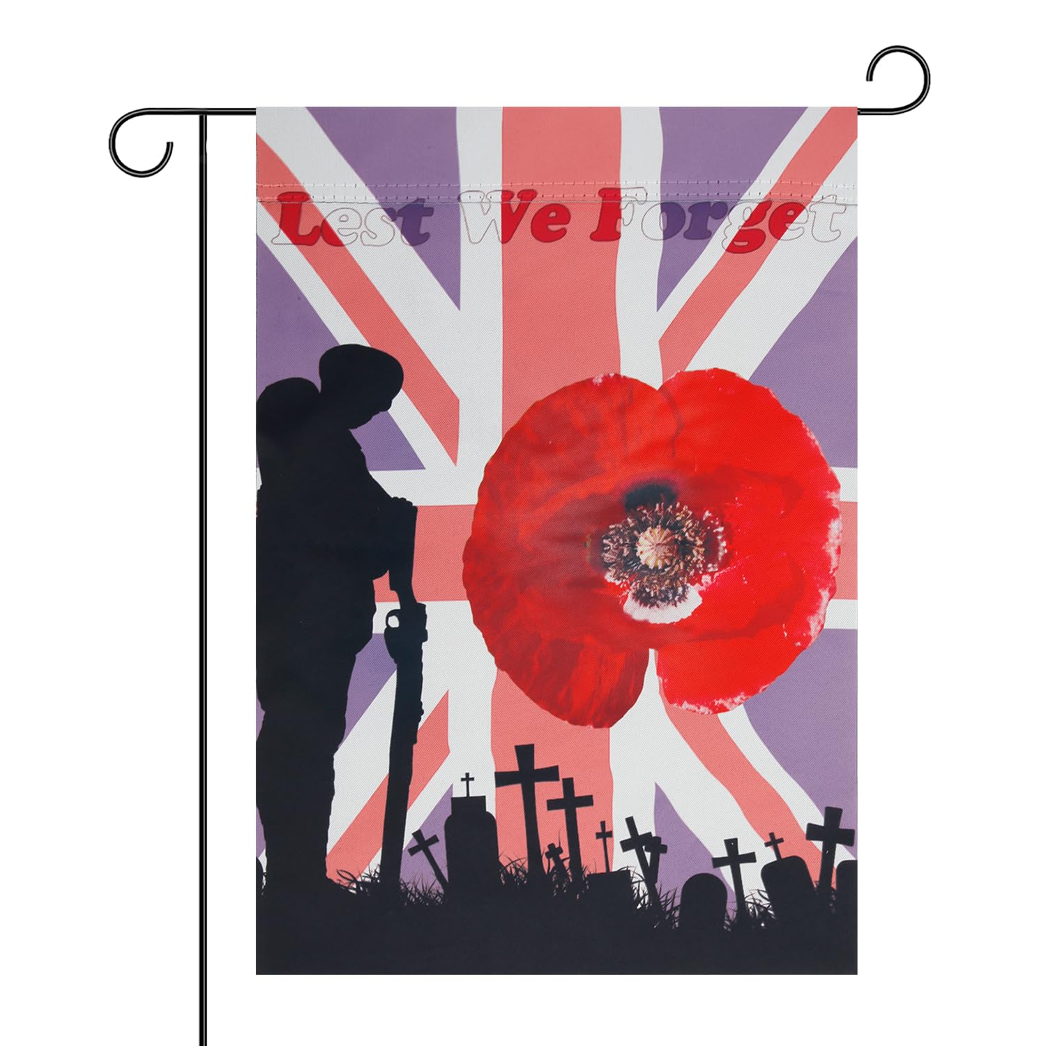 Garden Flag Remembrance Day, 12 x 18in Lest We Forget Bunting ...