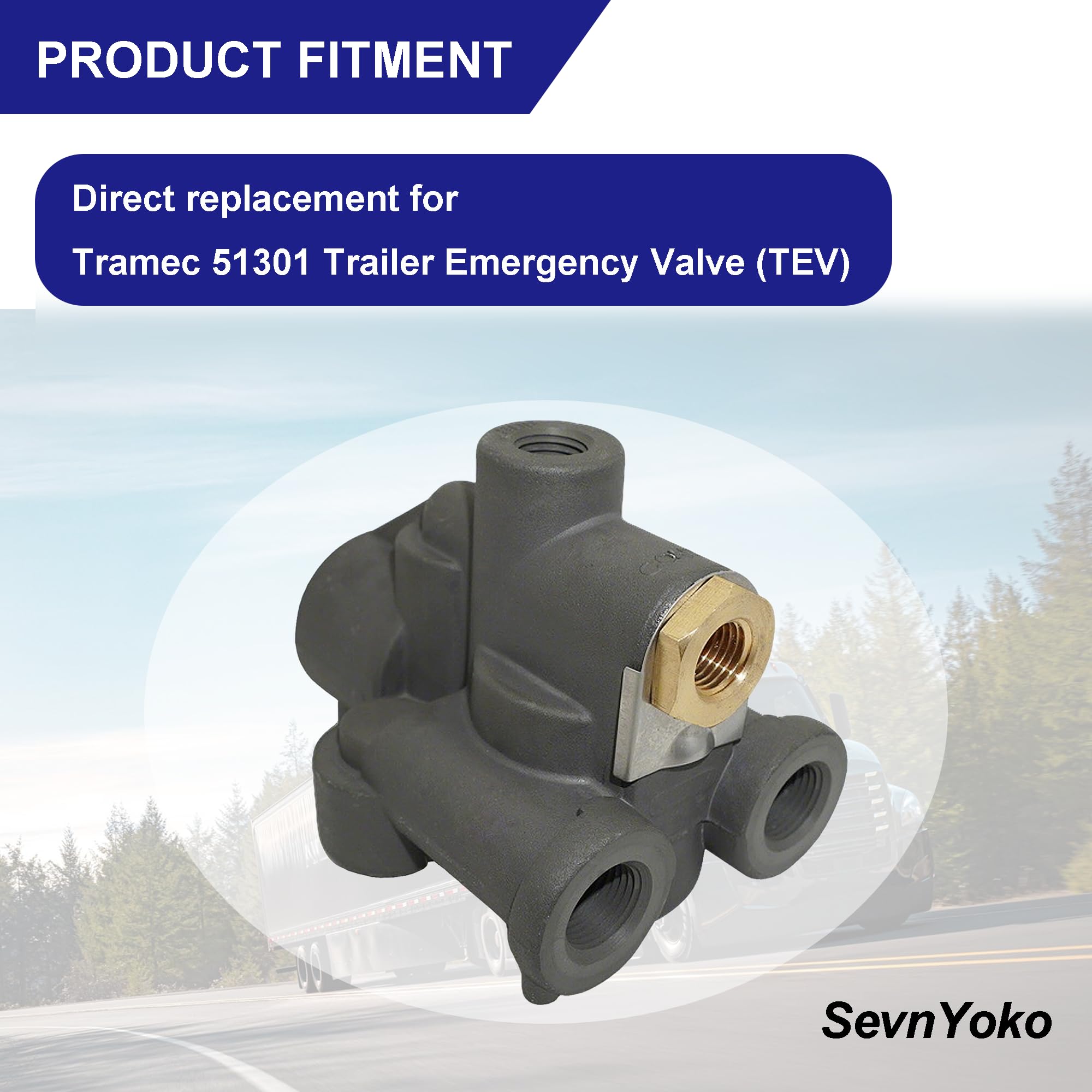 Trailer Brake 51301 Air Brake Emergency Relay Valve Compatible With ...