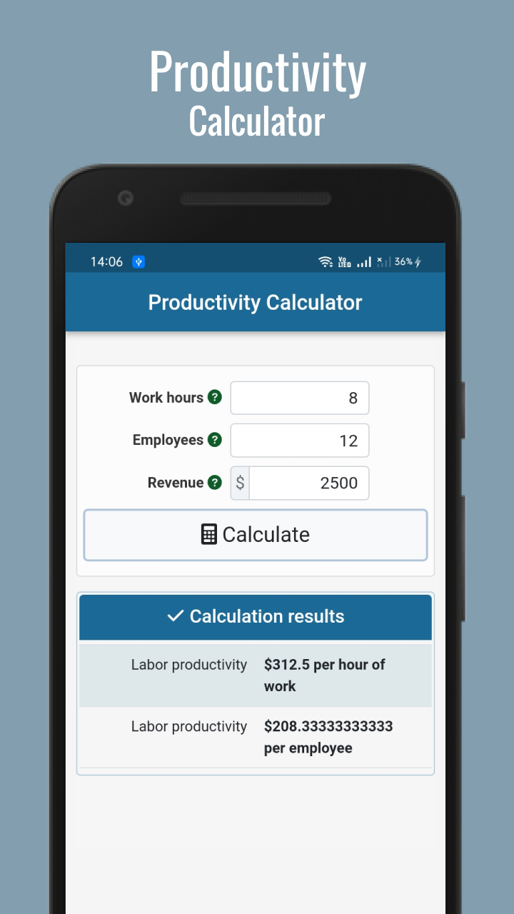 Productivity Calculator:Amazon.in:Appstore for Android