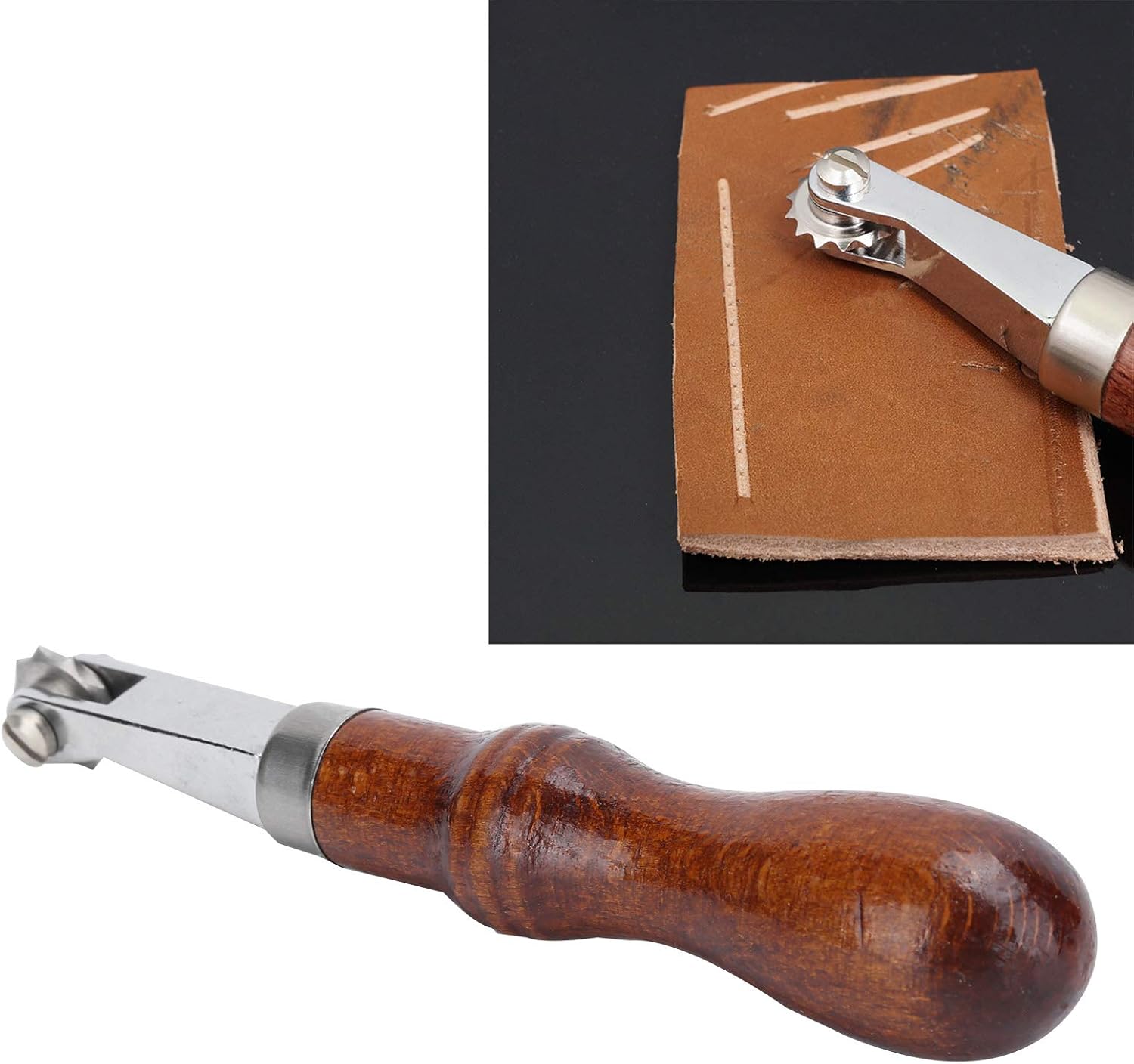 Leather Spacer Tool, Tracing Wheel Stainless Steel Wheel Leather Sewing ...