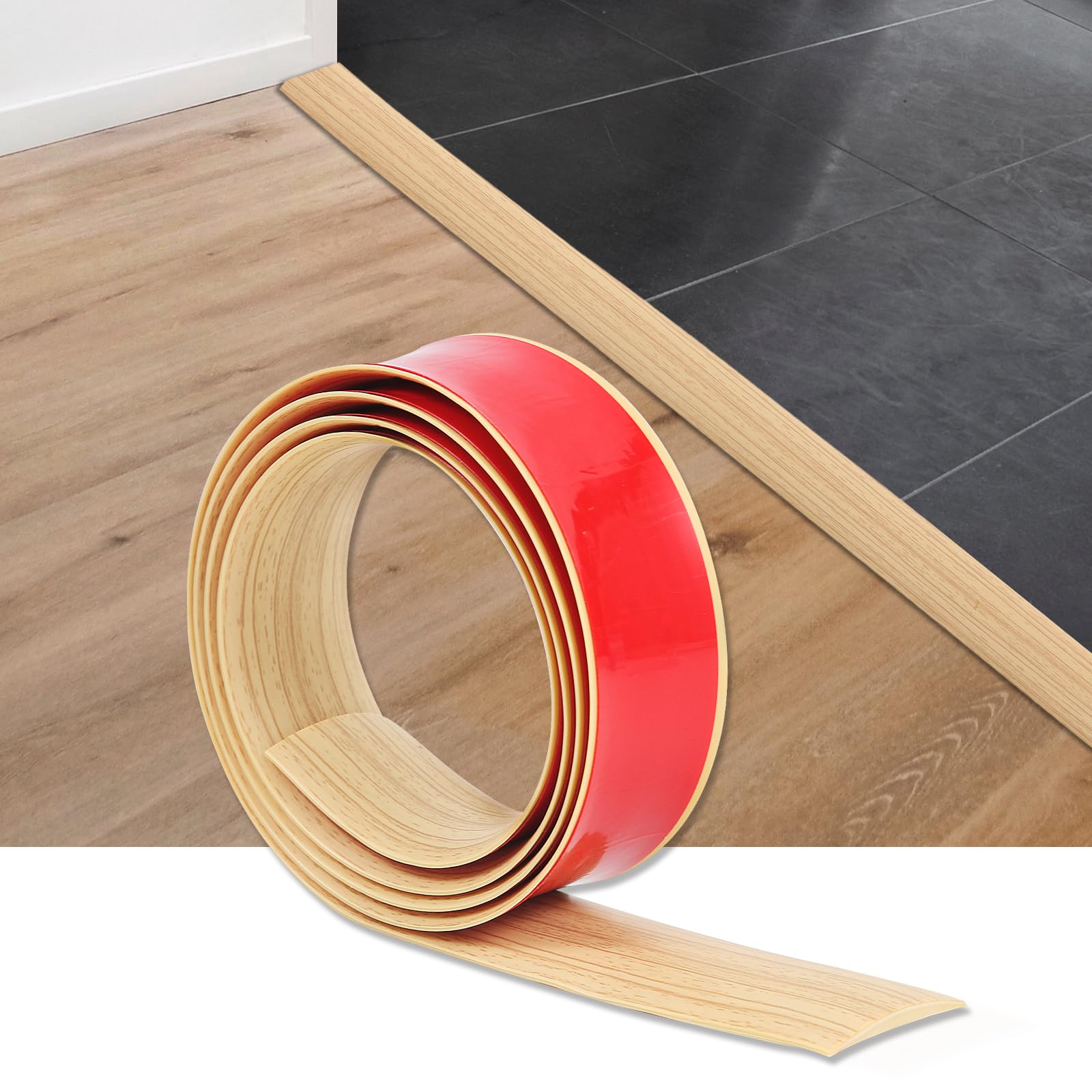 Snapklik.com : Yipscazo Self Adhesive Vinyl Floor Transition Strip ...