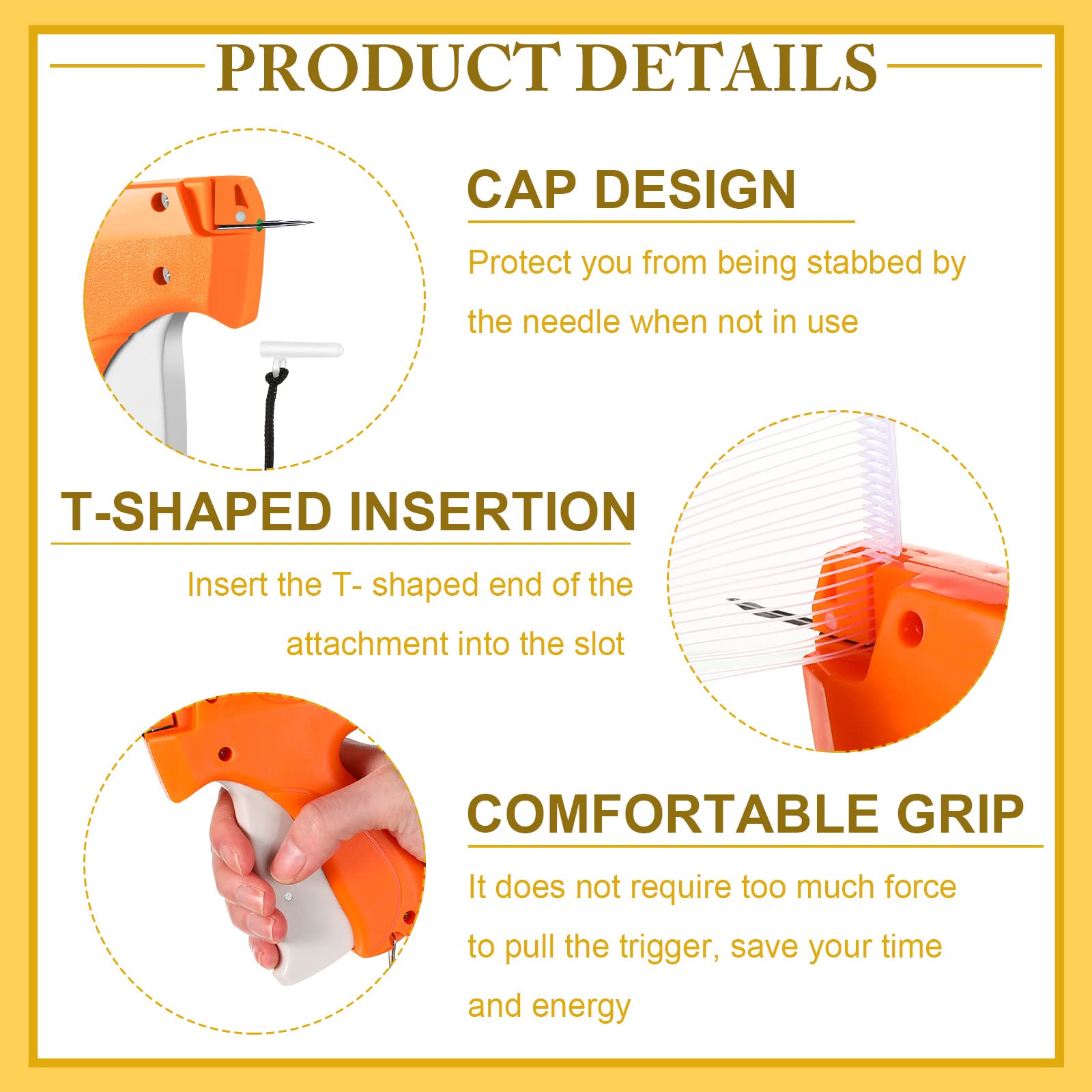 Snapklik.com : 6 Pack Tagging Guns For Clothing Retail Price Tag ...