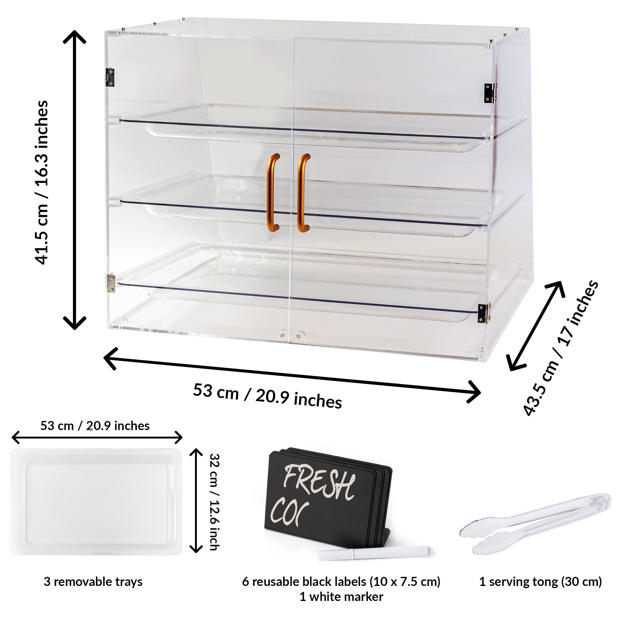 Snapklik.com : Bakery Display Case Pastry Display Case For Baking ...