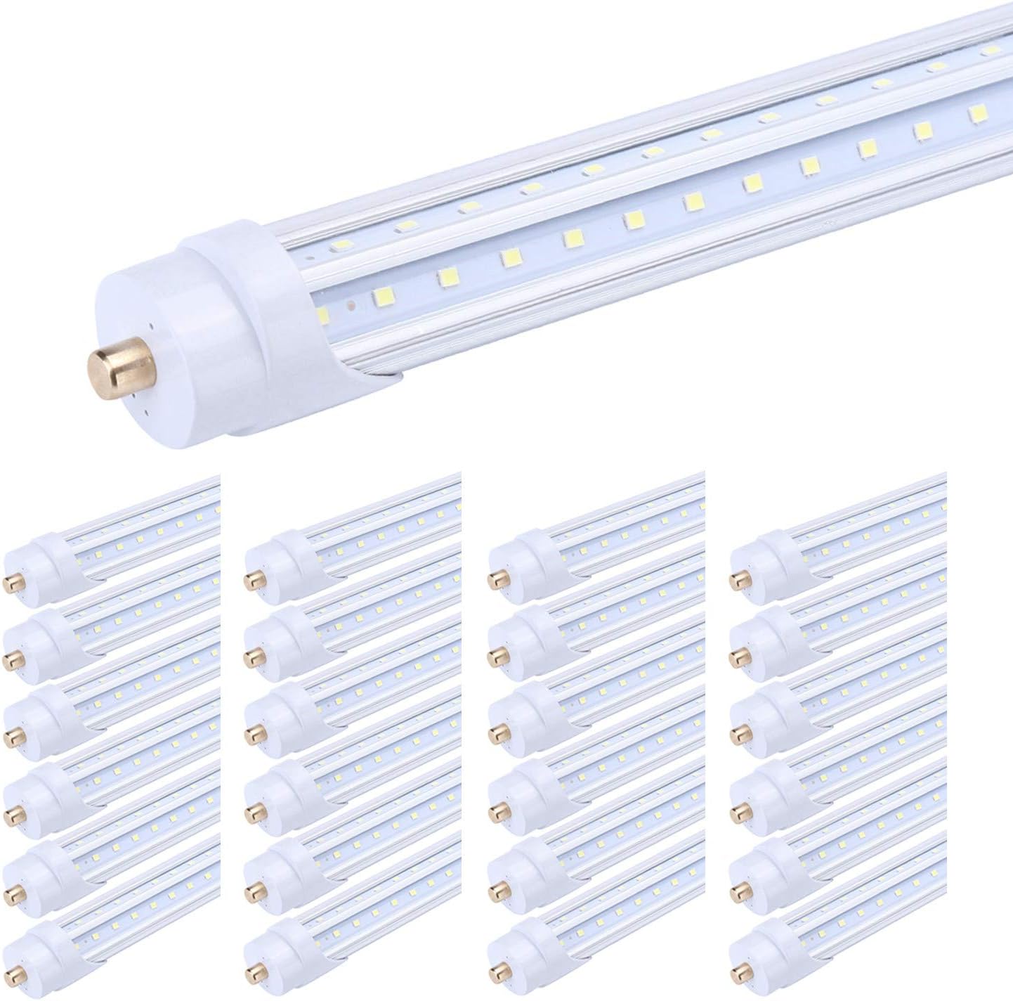 Xapolu 2FT T8 T10 T12 LED Tube Lights 12W 5000K, 24 Inch 1680Lm Light ...