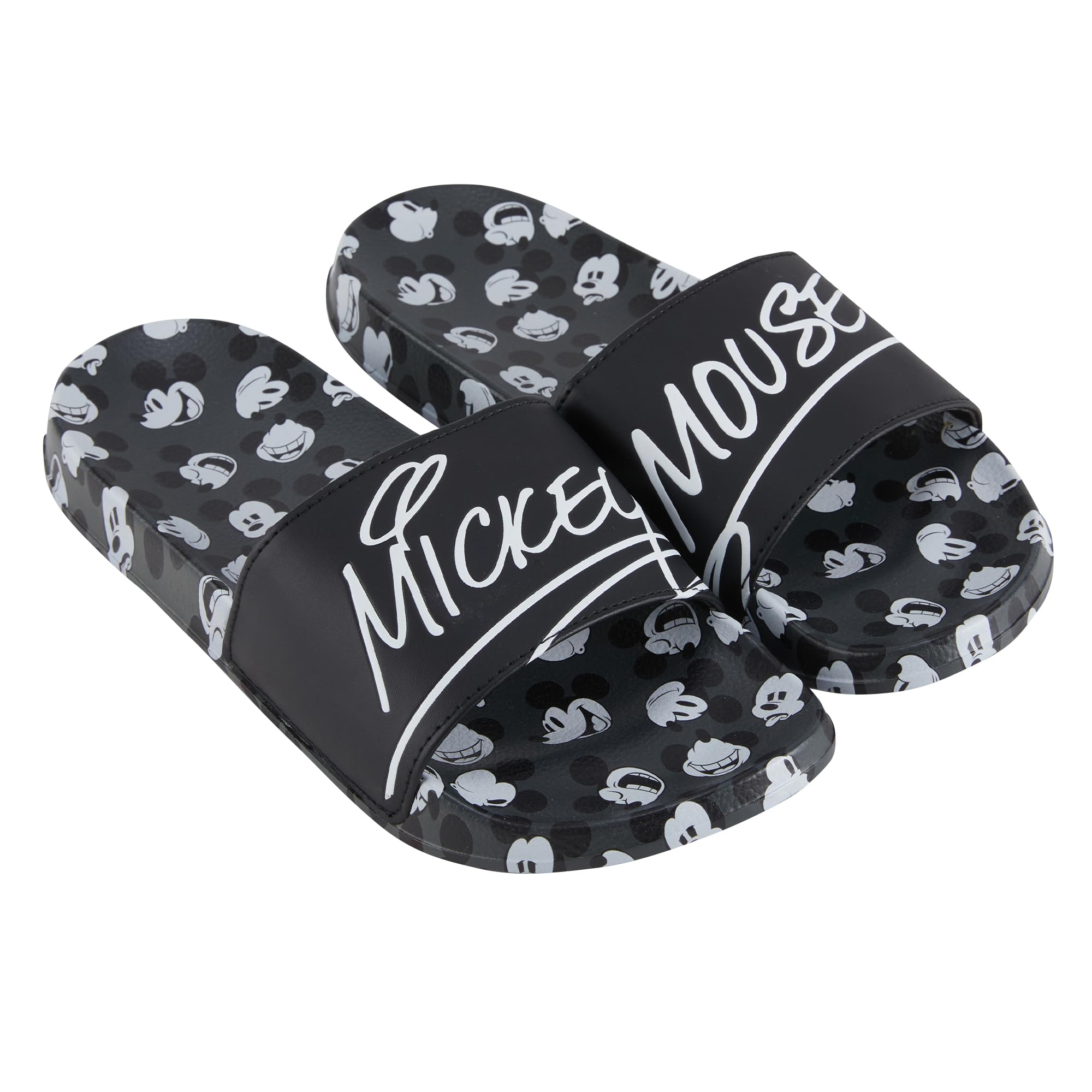 Amazon.com | Disney Mens Mickey Mouse Slide Sandals - Mickey Mouse ...