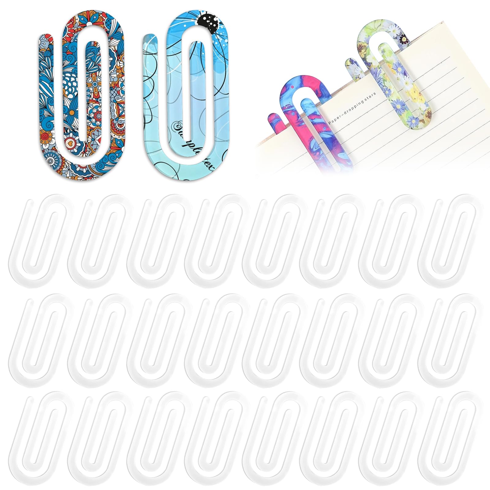 Amazon.com : ToBeAce 24 Pcs Sublimation Paper Clips Jumbo Blanks, 4x2 ...