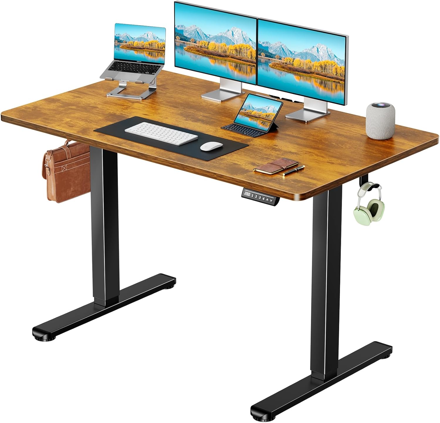 Amazon.com: Marsail Electric Standing Desk with One-Piece Desktop,55 x ...