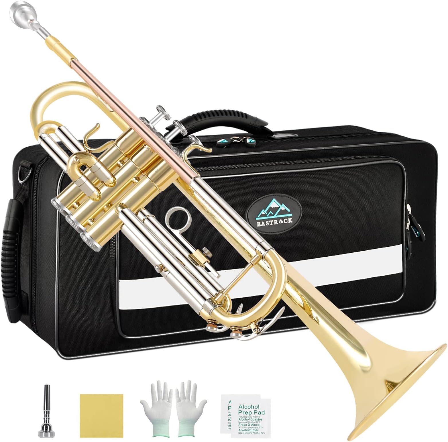 Amazon.com - KESHUO Trumpet Instrument B-Flat Bronze Trumpet Instrument ...