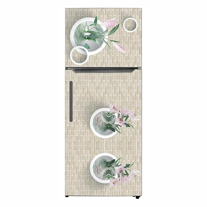 Sai WallBazaar Decorative Single Door, Double Door Fridge Sticker ...