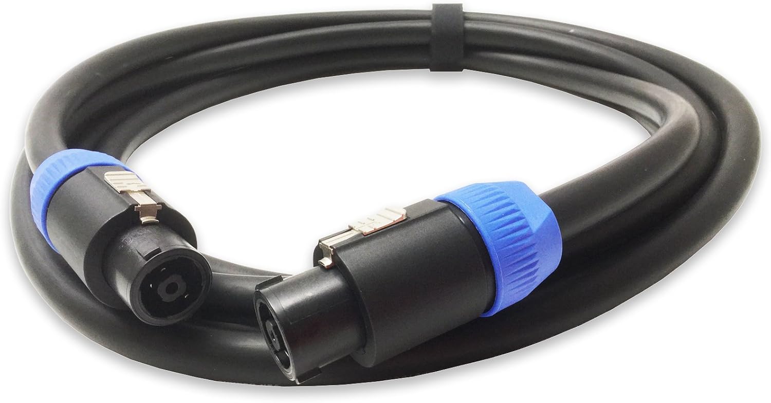 Tour Grade NL8 Speakon Lead (8x4mm) Van Damme Black Series Speaker ...