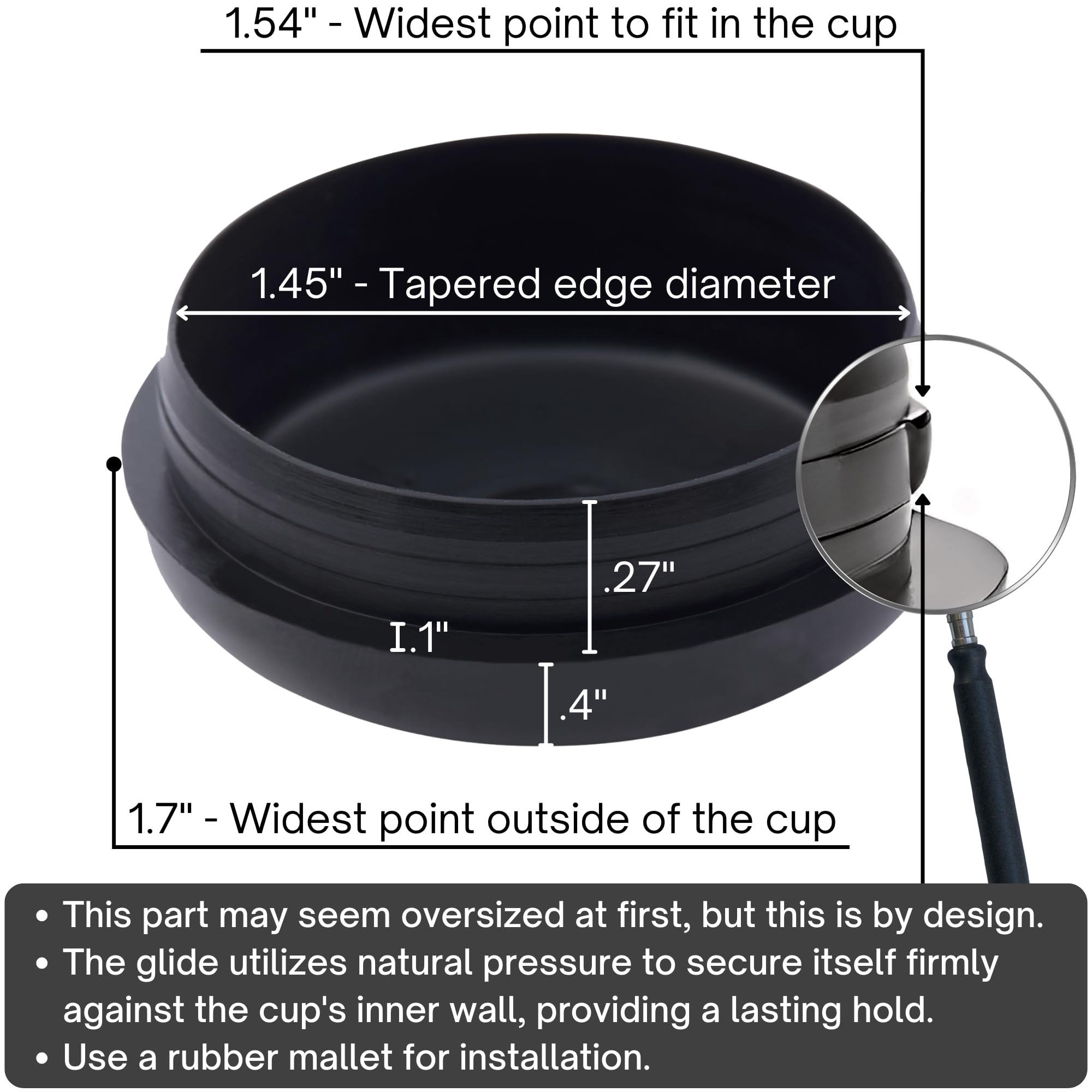 Snapklik.com : Project Patio 1-1/2 Wrought Iron Patio Furniture Feet ...