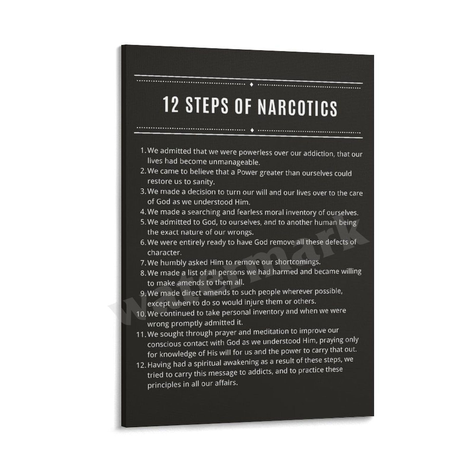 Amazon.com: SLRSWMYS The Twelve (12) Steps of Narcotics Anonymous (N.A ...