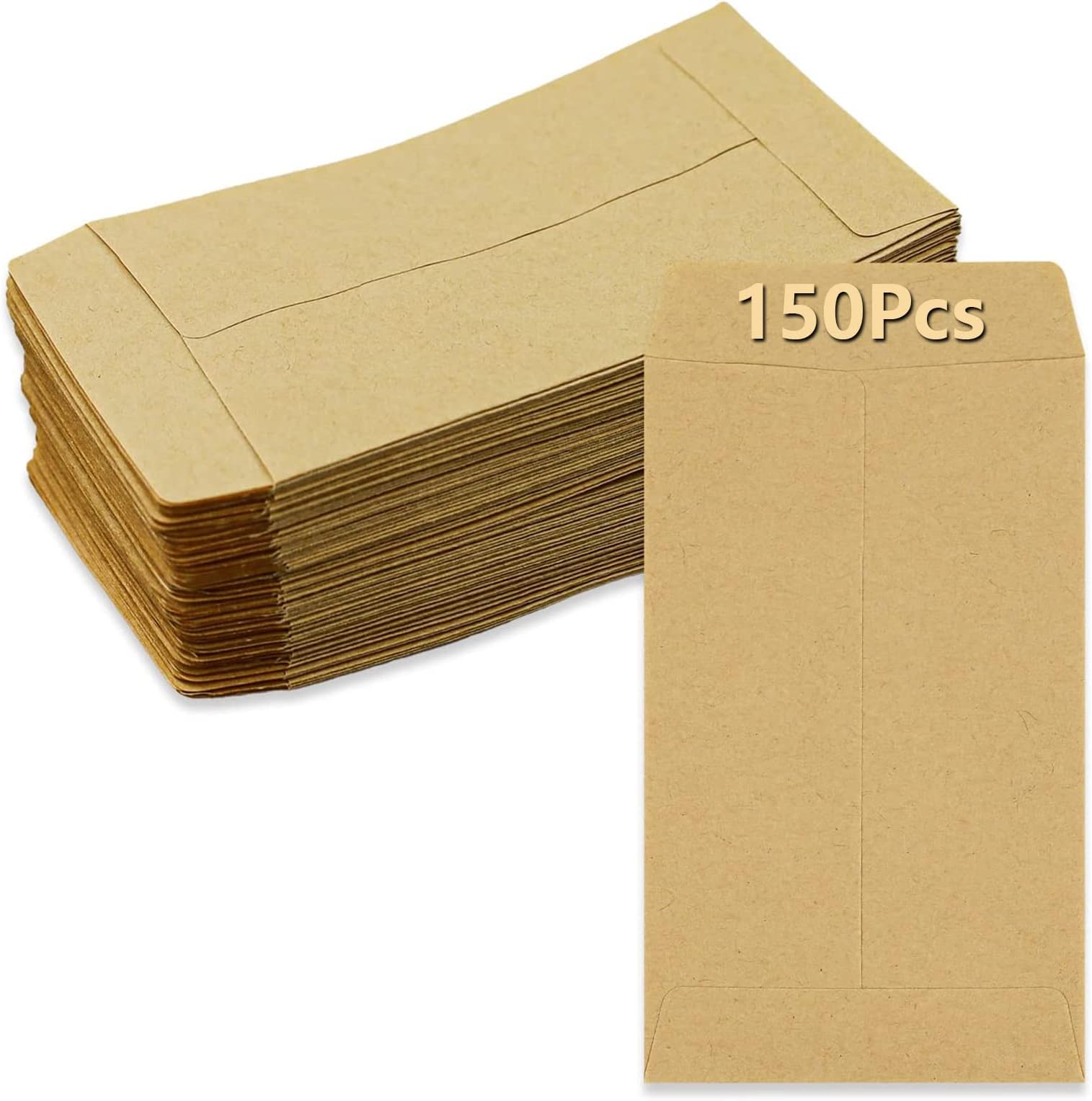 150 pcs Small Brown Envelopes,Mini Brown Seed Envelopes Coin & Small ...