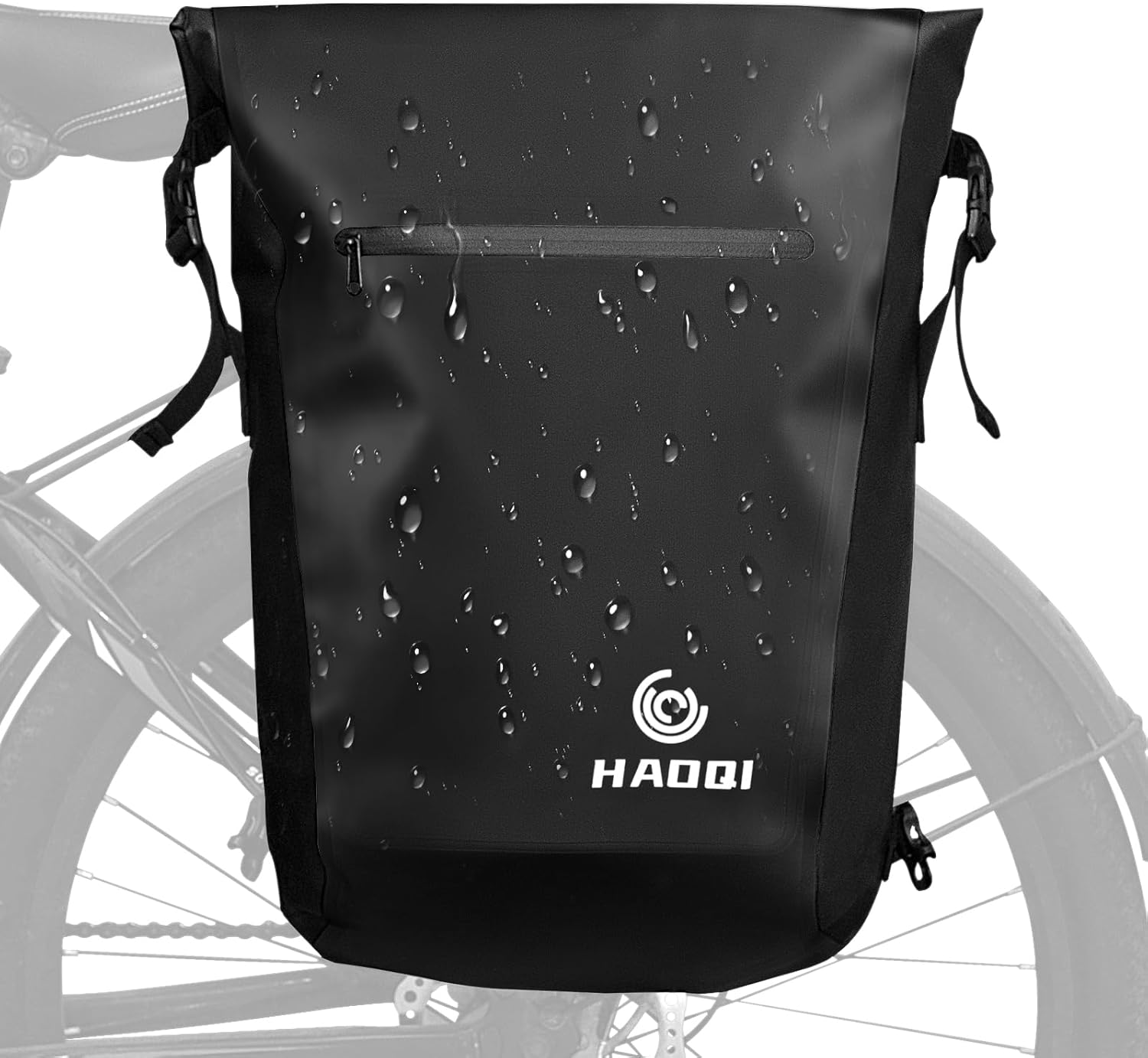 Amazon.com: HAOQI Bike Pannier Waterproof Bike Rear Rack Bag 27L Large ...