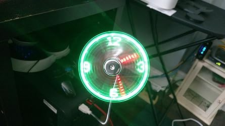 Amazon.com: ONXE LED USB Clock Fan with Real Time Display Function ...