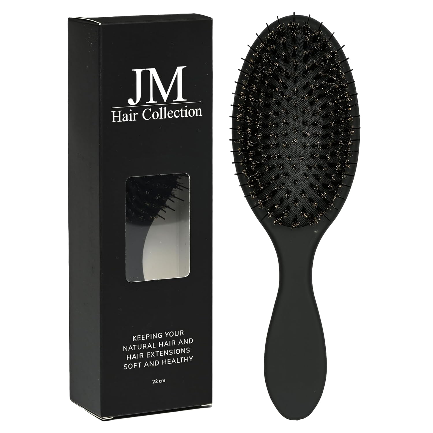 Amazon.com : JM Hair Collection Boar Bristle & Nylon Hair Brush - For ...