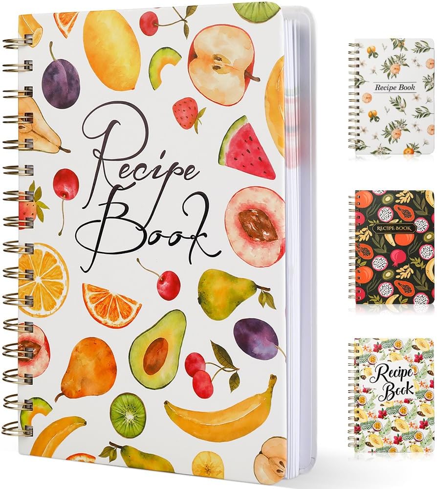 Amazon.com: Recipe Book Waterproof Hardcover to Write in Your Recipes ...
