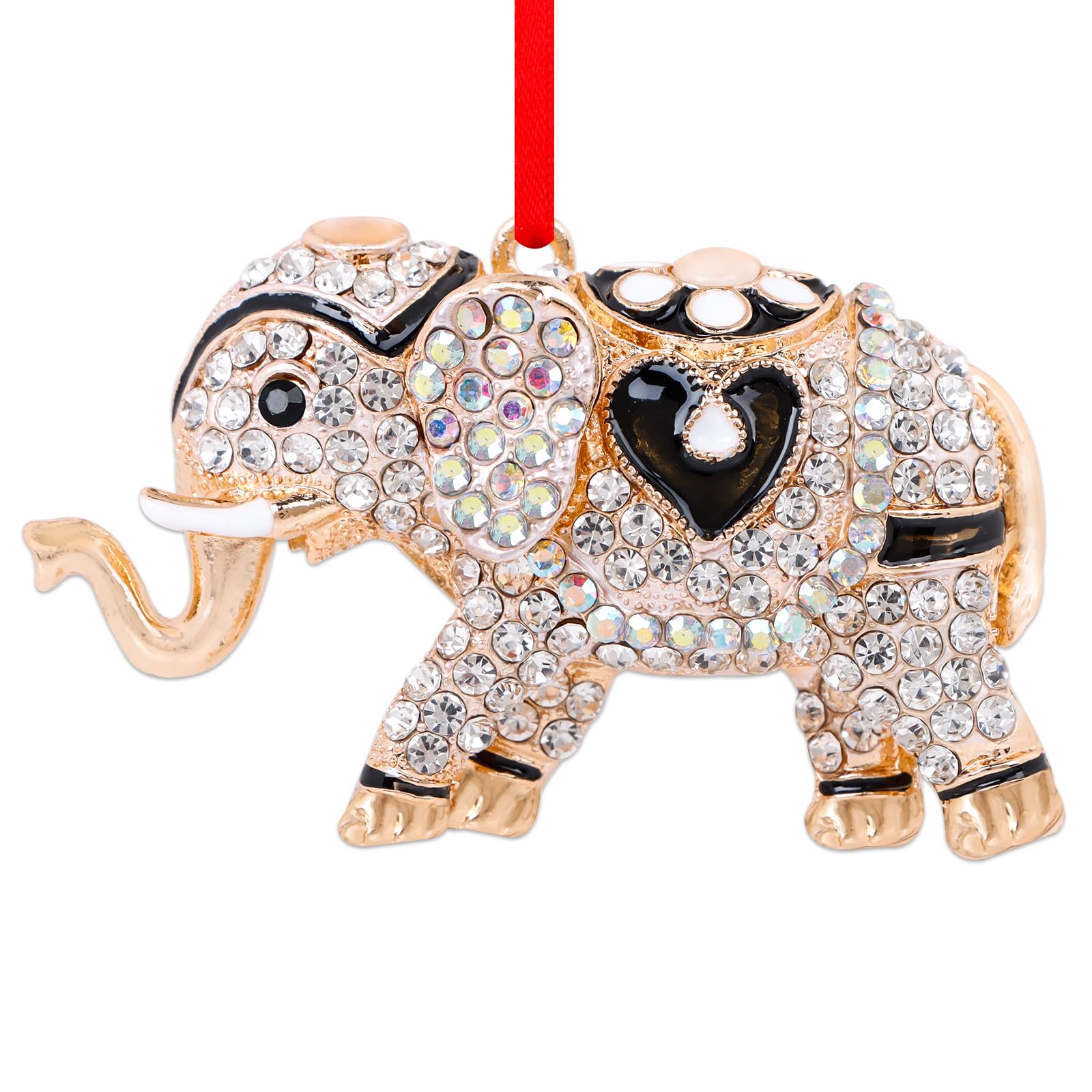 Amazon.com: D24TIME Elephant Christmas Ornaments-Metal Elephant ...