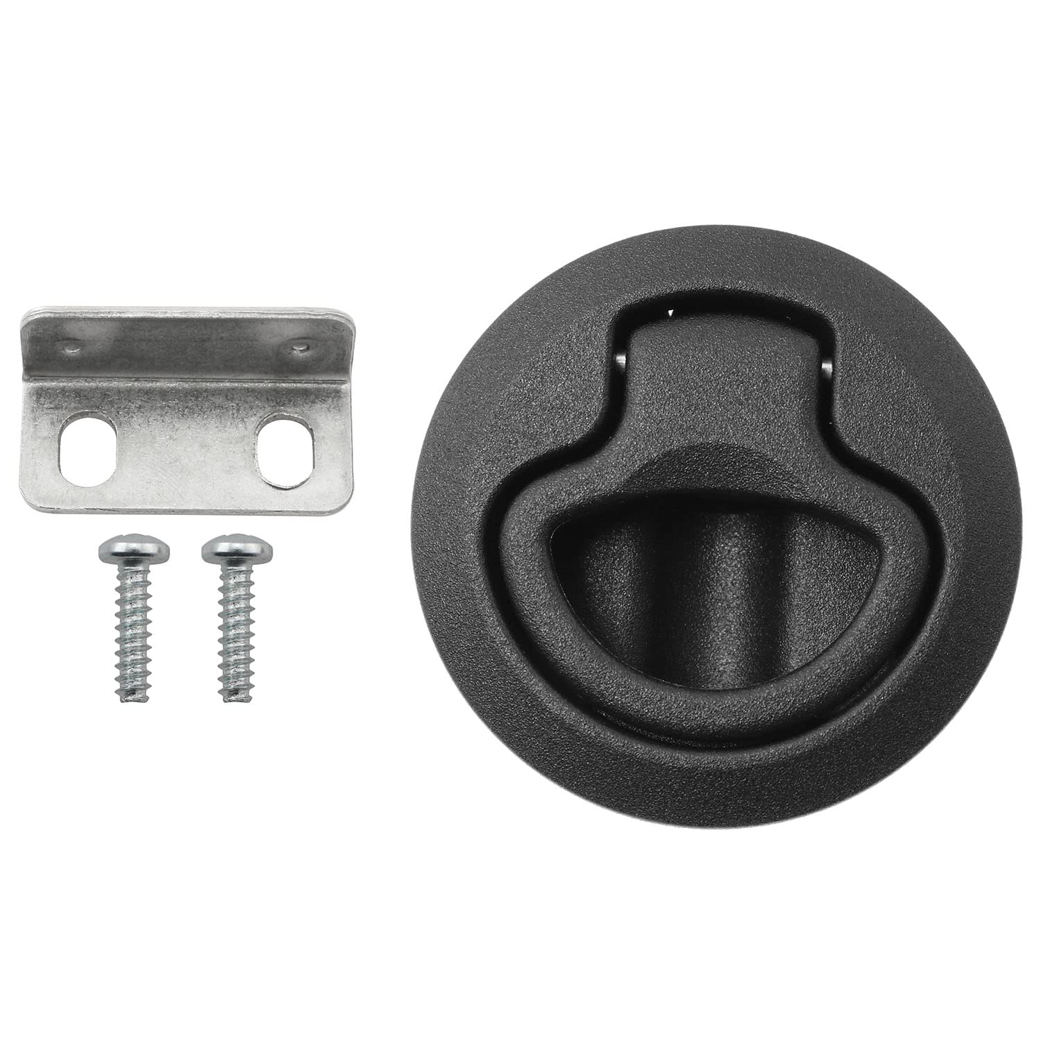 SQXBK Flush Pull Slam Latch Black Boat Deck Hatch Latch Round Pull ...