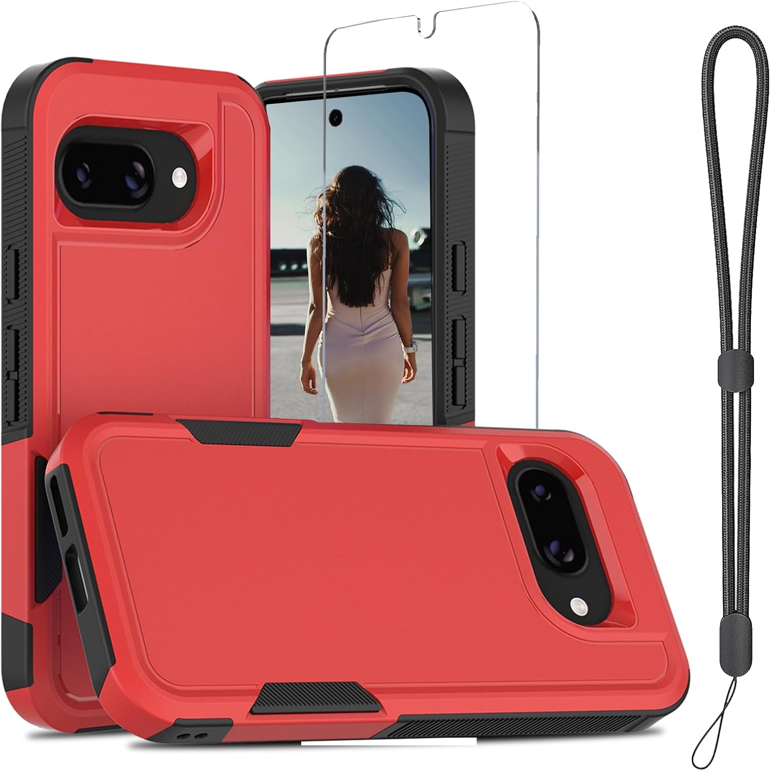 Amazon.com: Jeylly for Google Pixel 9a Case with HD Screen Protector ...