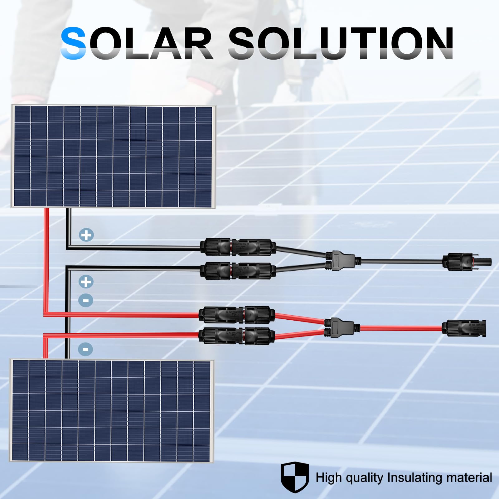 Snapklik.com : Solar Connectors Y Branch Cable Connector Adapter Solar ...