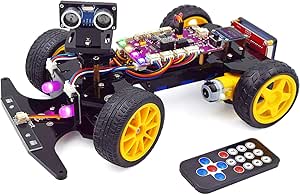 Adeept Smart Car Kit(Compatible with Arduino IDE), Line Tracking ...