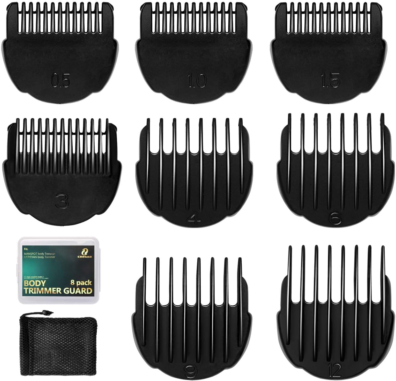 Amazon.com: Replacement Trimmer Guards for MANSCAPED THE BEARD HEDGER ...
