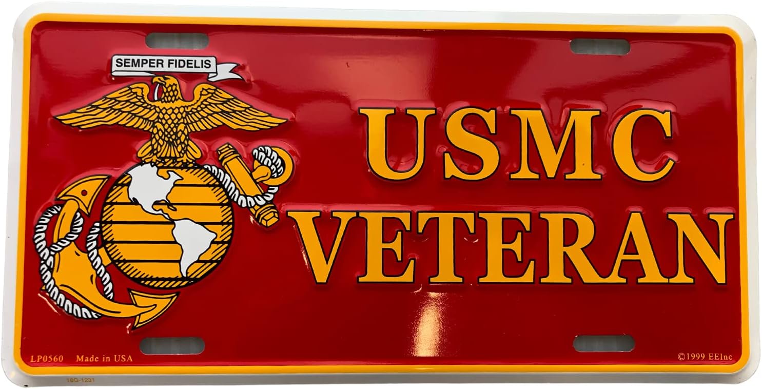Amazon.com: US Marine Corps Logo License Plate : Automotive