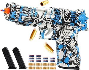 Amazon.com: Nogevo Pistola de espuma de juguete para niños, niñas y adultos, pistola de juguete ...