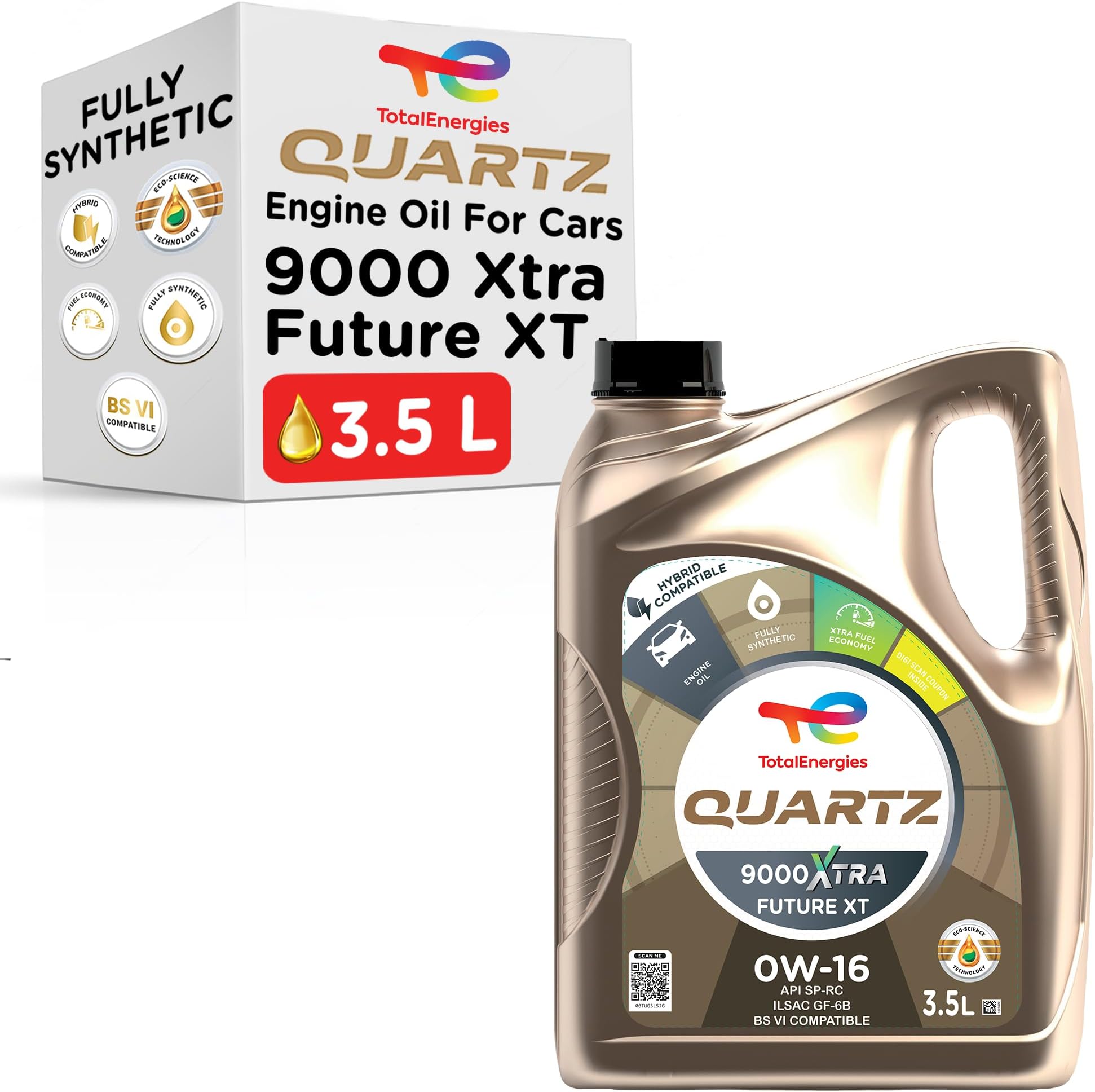 TotalEnergies Quartz 9000 Xtra Future XT 0W-16 API SP-RC ILSAC GF-6B ...